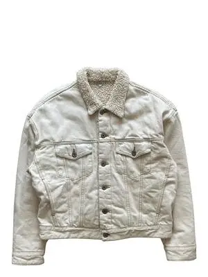 Yeezy Season 5 Sherpa Denim Work Jacket - White