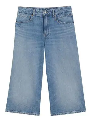 BOSS Mid-rise Cropped Relaxed Fit Jeans - Blue