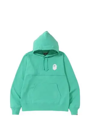 A BATHING APE Pastel Big Logo Wide Pullover Hoodie - Green