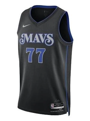 Nike Dallas Mavericks Luka Doncic 2023/24 City Edition Swingman Jersey - Black