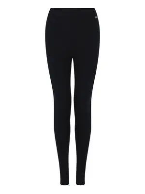 FERRAGAMO Wool Blend Leggings - Blue