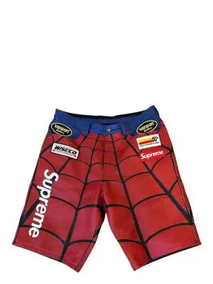 Supreme Supreme Vanson Leathers Spider-Man Short Red