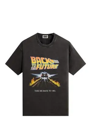 Kith X Back To The Future Back To 1985 Vintage Tee Shirt - Black
