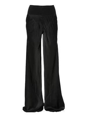 Rick Owens Pantaloni" Bias Cut Wide Leg Trousers - Black