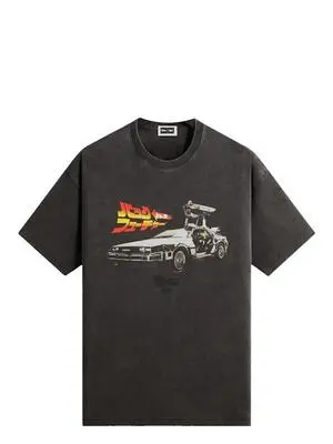 Kith X Back To The Future Delorean Vintage Tee Shirt - Black
