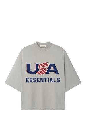 Fear Of God Essentials Usa Baseball Merch Tee Shirt - Seal