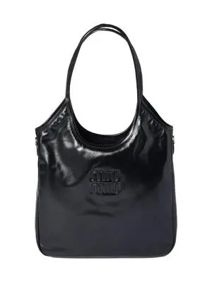 Miu Miu Softy Shine Shopping Handbag - Nero