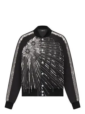 Amiri Beaded Star Bomber Jacket - Black