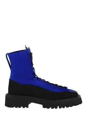FERRAGAMO Atlante Combat Boots - Bluette