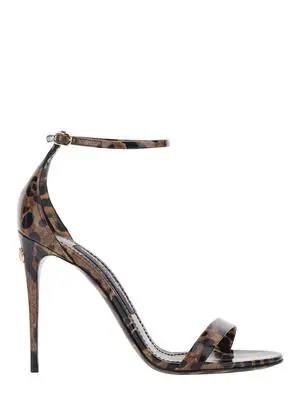 Dolce & Gabbana Leopard Print Stiletto Sandals - Multicolor
