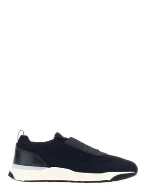 Santoni Navy Flip Sneakers - Blue
