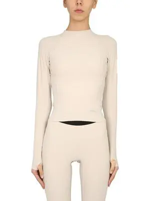 AMBUSH Long Sleeve Polo Neck T-shirt - Cream