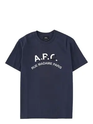 A.p.c. T-shirt Con Logo - Blue