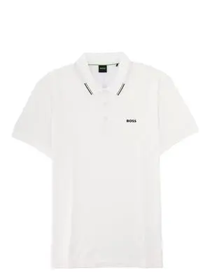 BOSS Polo Con Logo - White