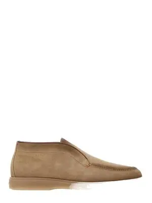 Santoni Suede Loafers - Brown