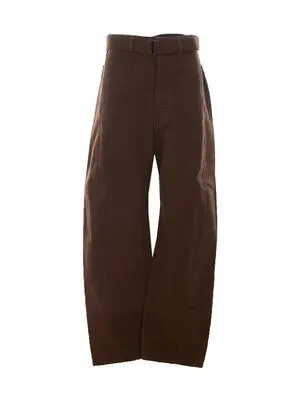 LEMAIRE Lemiare Twisted Belted Pants - Brown