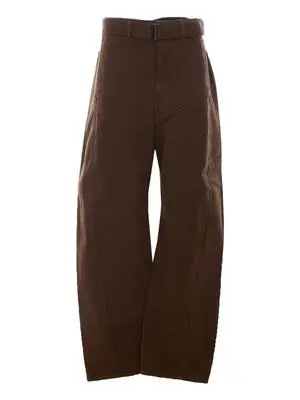 LEMAIRE Lemiare Twisted Belted Pants - Brown