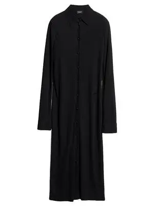Gucci Viscose Crêpe Jersey Shirt Dress With Enameled Buttons - Black