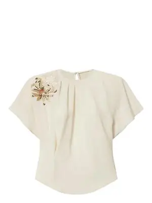 Isabel Marant Étoile Sakine Embroidered Blouse - Ecru