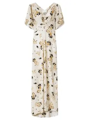 ISABEL MARANT ÉTOILE Isabel Marant Falja Printed Stretch-Silk Maxi Dress