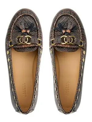 ISABEL MARANT ÉTOILE Isabel Marant Faxel Loafer With Gold-Tone Chain Detail