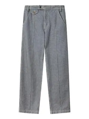 Isabel Marant Étoile Elois Pinstriped Cotton Denim Jeans - Blue/white