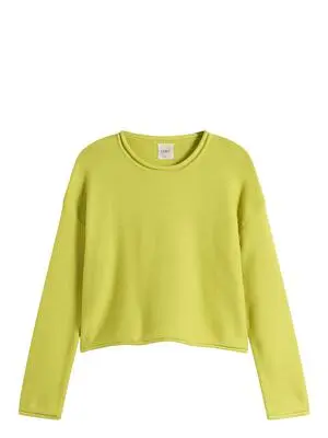 LESET Mae Crewneck Sweater - Chartreuse