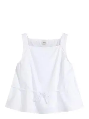 LESET Yoko Drawstring Tank Top - White