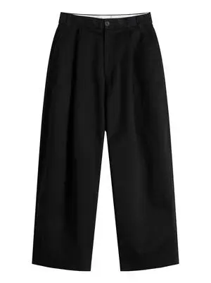 Studio Nicholson Sorte Deep Pleat Volume Pant - Black
