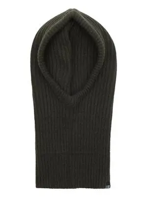 MAISON MARGIELA Rib Knit Balaclava - Khaki