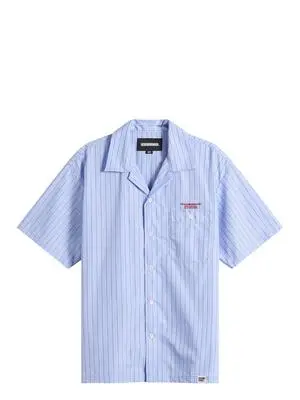 NEIGHBORHOOD Stripe Vacation Work Shirt - Blue