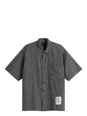 NEIGHBORHOOD Bw Check Short Sleeve Shirt - Black