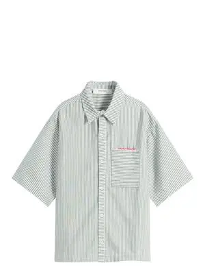 ABOUT:BLANK Seersucker Short Sleeve Shirt - Green