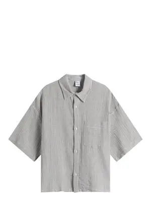 WON HUNDRED Maza Short Sleeve Shirt - White Combi