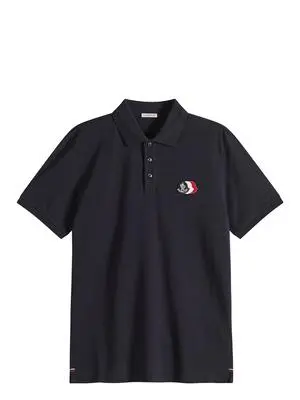 MONCLER Cotton Pique Logo Polo