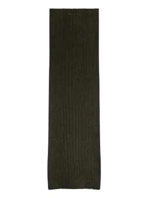 MAISON MARGIELA Rib Knit Scarf - Khaki