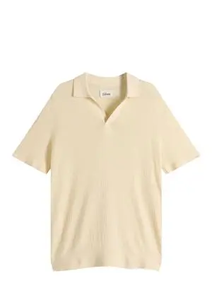RONNING X Textured Polo Shirt - Stone