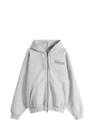 RONNING X Zip Hood - Grey/sage