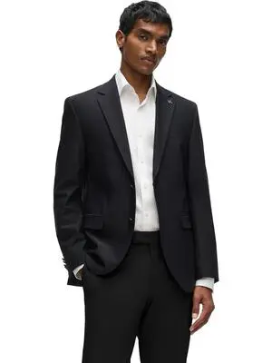 Karl Lagerfeld Monogram Pin Blazer - Black