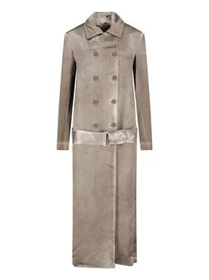 DIESEL® Acetate Satin Trench - Gray