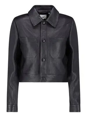 FRAME The Small" Leather Jacket - Black