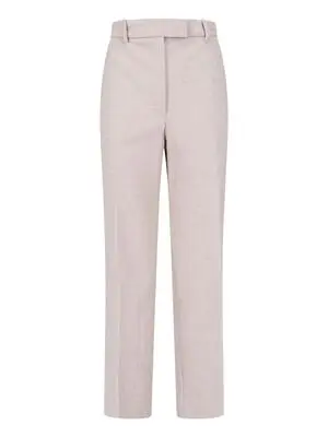 Calvin Klein Straight Tailored Trousers - Beige