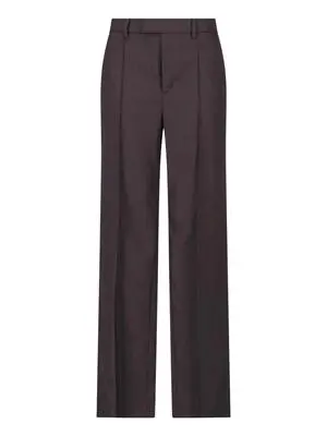 Ermanno Scervino Straight Leg Tailored Trousers - Brown
