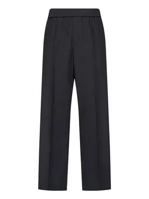 GOLDEN GOOSE Sweatpants In Virgin Wool - Black