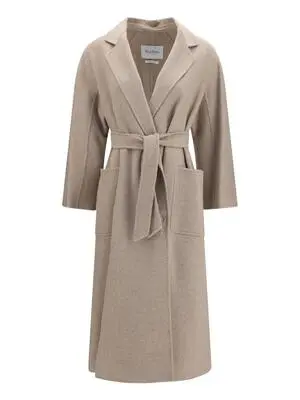 Max Mara Ludmilla Cashmere Wrap Coat - Beige