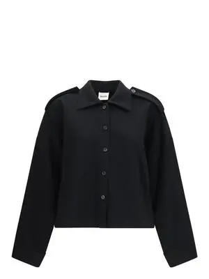 Khaite Bodine Wide-sleeve Shirt - Black