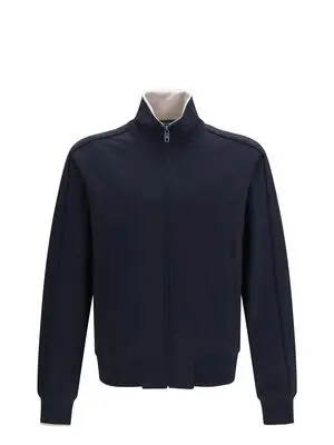 Dolce & Gabbana Zip Jacket With Side Bands - Blue