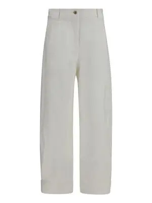 Max Mara Max Mara Adorni Cropped Pants White