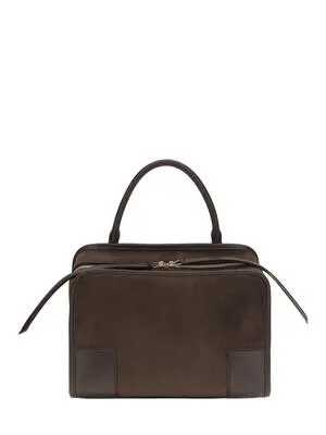 Loewe Medium Amazona Handbag In Calfskin - Brown