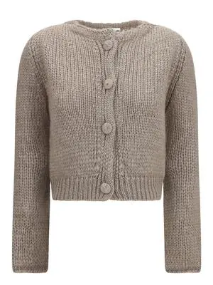 FORTE_FORTE FORTE FORTE Chunky Knit Button Front Cardigan